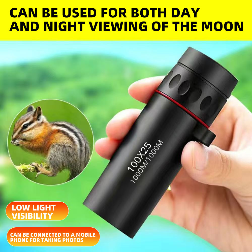 Universal Phone Camera Lens 100X Zoom Monocular Telescope with Phone ...