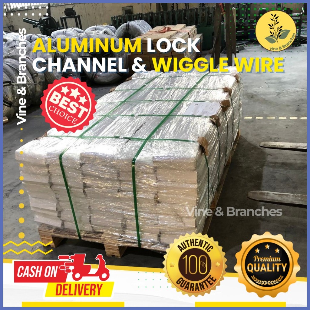 Aluminum Lock Channel with Wiggle Wire SET for Greenhouse | Shopee ...