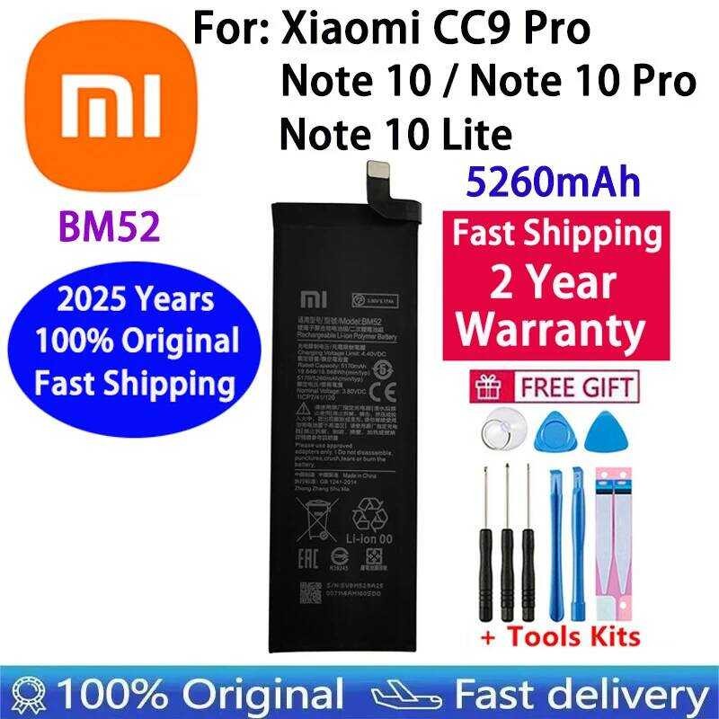 Fast 2 22 Shipping 2025 Years New Original Battery Bm52 For Xiaomi Mi ...