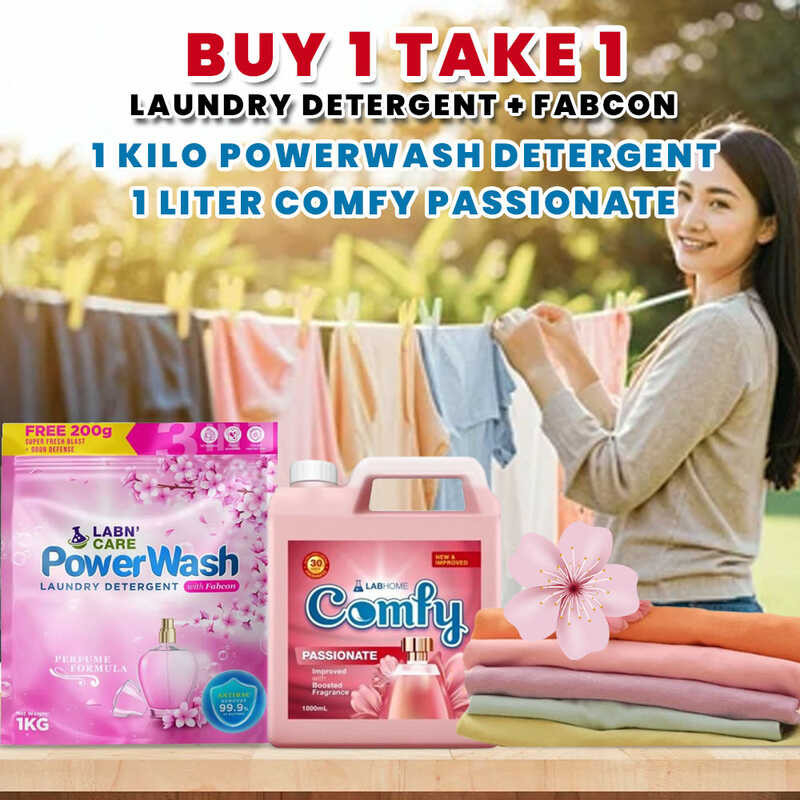 B1t1 Powerwash Laundry Detergent 1Kg + Comfy Passionate 100Ml 76F ...