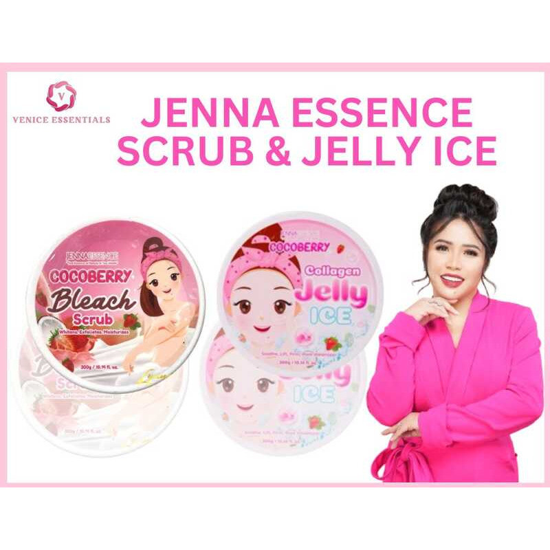 Jenna Essence Cocoberry Snail Collagen Jelly Ice 300G And Bleach Scrub ...