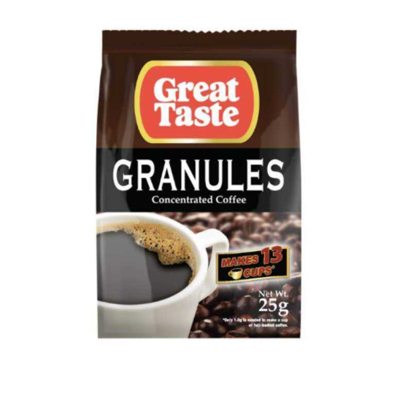 Great Taste Granules 25G Concentrated Black Coffee 7A0 | Shopee Philippines