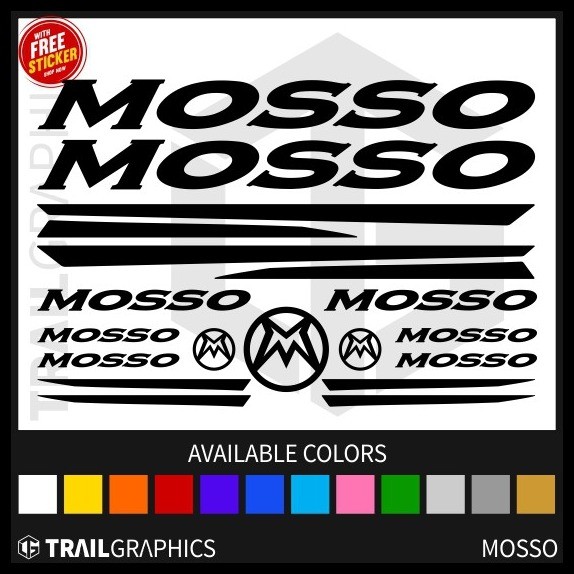 MOSSO Sticker Decal for Mountain Bike/Road Bike | Shopee Philippines