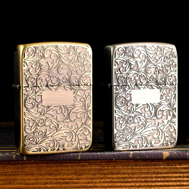 Y 1941 Windproof Lighter Rich Tang Grass Antique Bronze Brushed Single ...