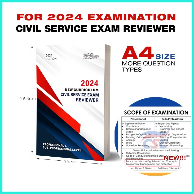 ⭐ Civil Service Exam Reviewer For 2024 Examination CSE Reviewer ...