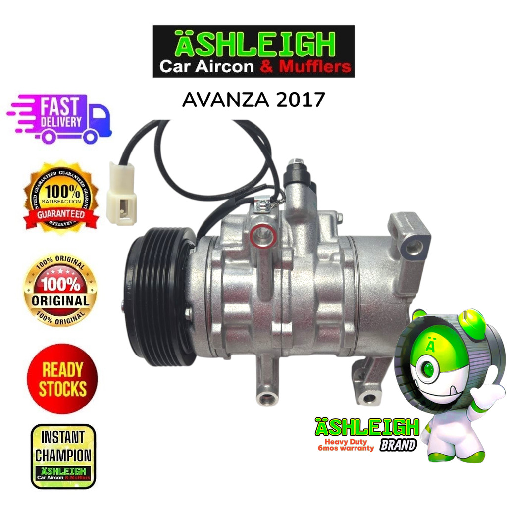 Toyota Avanza 2017 (ASH BRAND) Compressor Car Aircon Parts | Shopee ...
