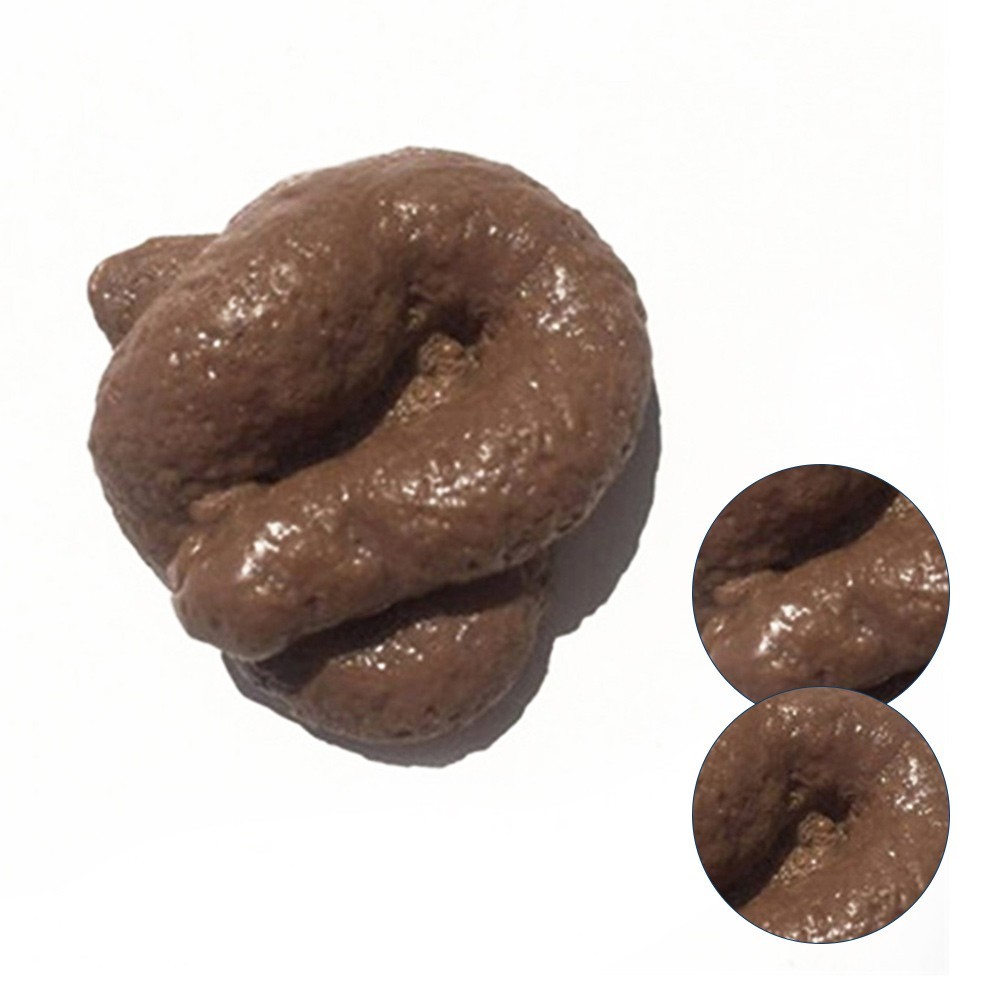 [STAR-FAST] Soft Sticky Rubber Realistic Fake Poo Waste Turd Prank Poop ...