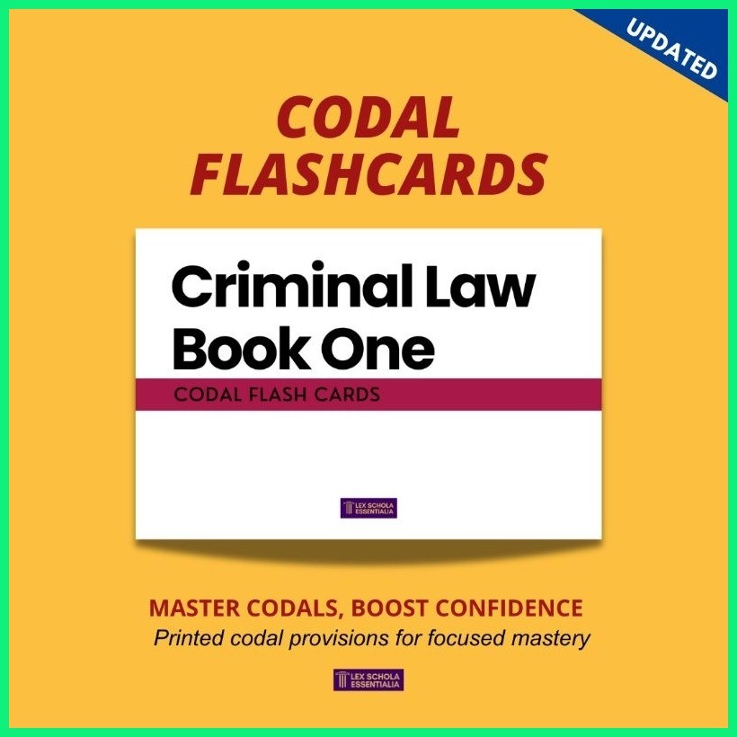 Criminal Law Book 1 (Codal Flashcards) | Shopee Philippines