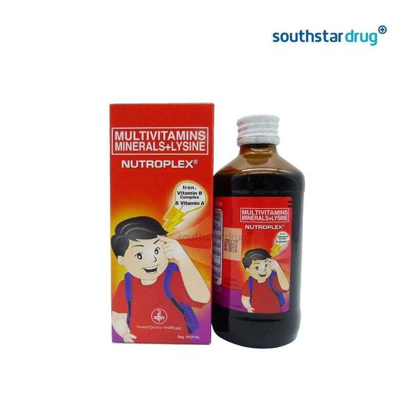 Nutroplex With Lysine 120Ml Syrup FDA | Shopee Philippines