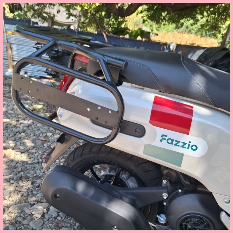YAMAHA MIO FAZZIO - TOP BOX BRAKET WITH SIDE PANNIER (HEAVY-DUTY)powder ...