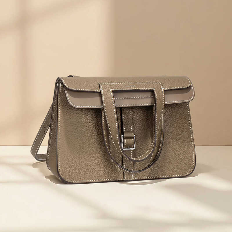 Cowhide Halzan25 High-End Commuter Briefcase Single Shoulder Handbag ...