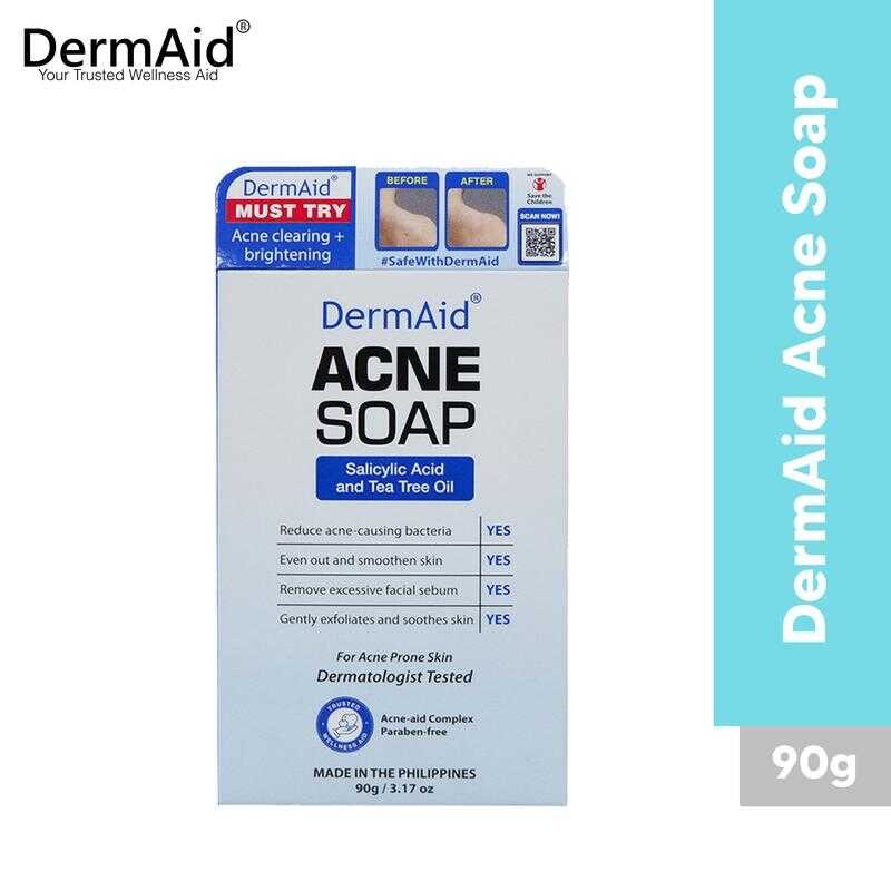Dermaid Acne Soap Salicylic Acid & Tea Tree Oil 90G | Shopee Philippines