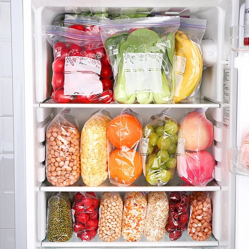 Pouch For Food Reusable Food Pouch Plastic Food Storage S/M/L Food ...