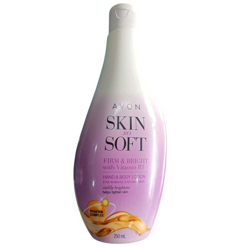 Avon Skin So Soft SSS Lotion Firm & Bright With Vit B3. Lightweight Non ...