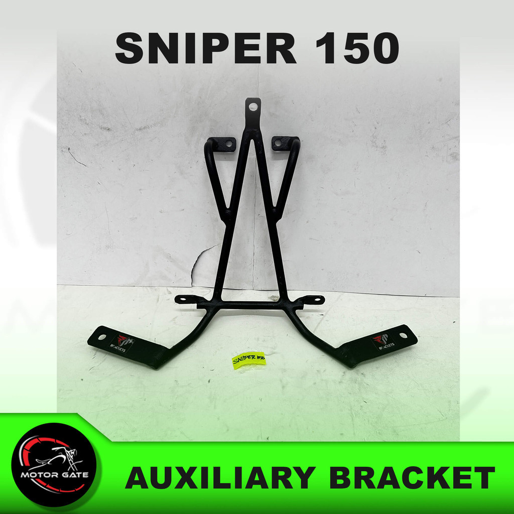 RM BRACKET Sniper 150 Auxiliary Light Bracket Black Powder Coated Iron ...