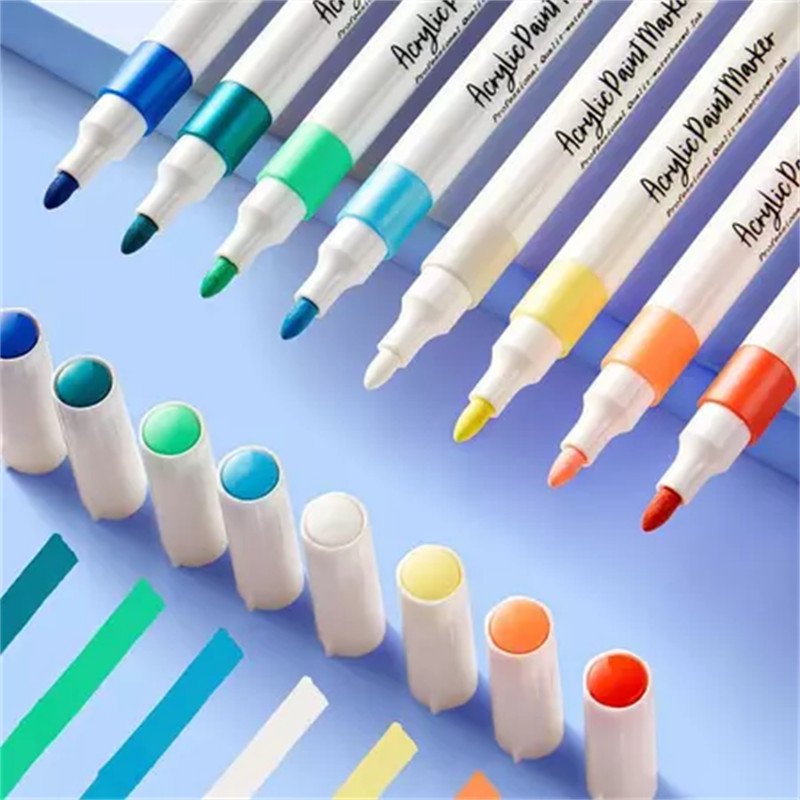 Acrylic Marker 60/80/120pcs Large Capacity Square Box Marker Set ...