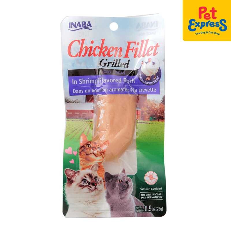 82E Inaba Grilled Chicken Fillet In Shrimp Broth Cat Treats 25G (Usa ...