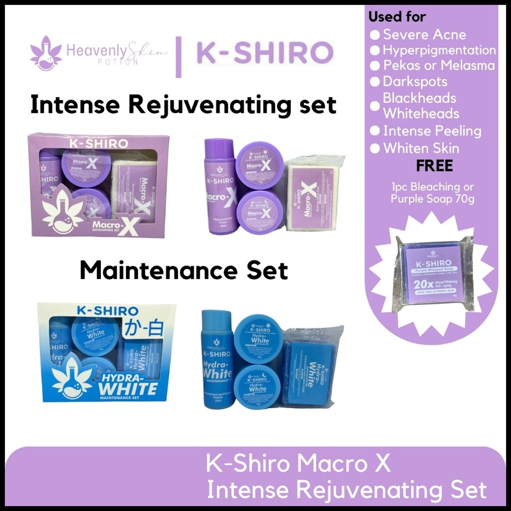K-SHIRO REJUVENATING SET MACRO-X by Heavenly Skin Potion free hydra ...
