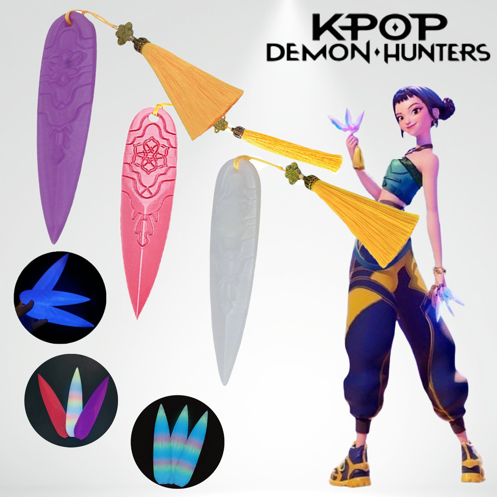Zoey Kpop Demon Hunters Cosplay Lights Dart Weapons Roleplay Props for ...