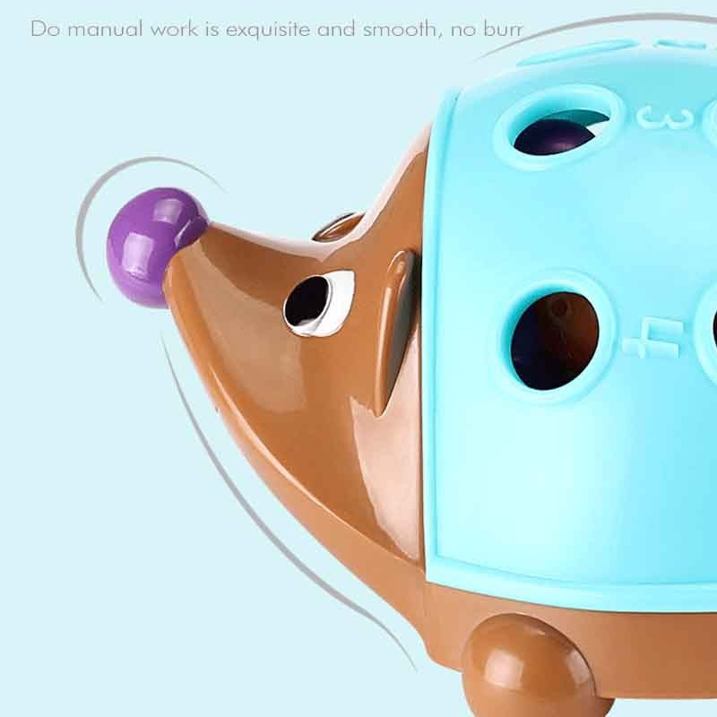 Montessori Sensory Hedgehog Colour Sorting Toys Number Matching ...