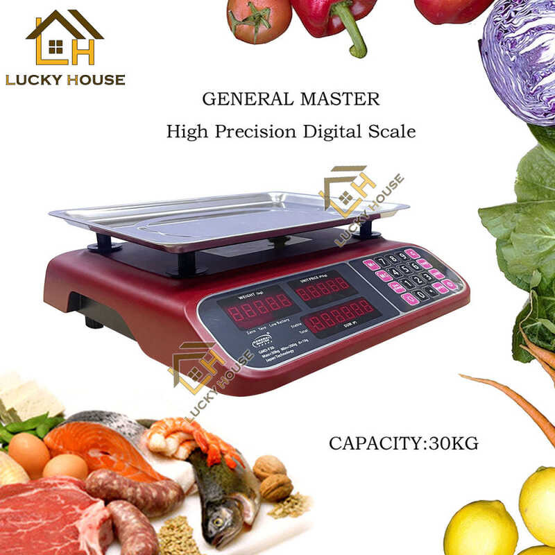 Gmd-F30 30Kg Digital Weighing Scale General Master High Precision Price ...