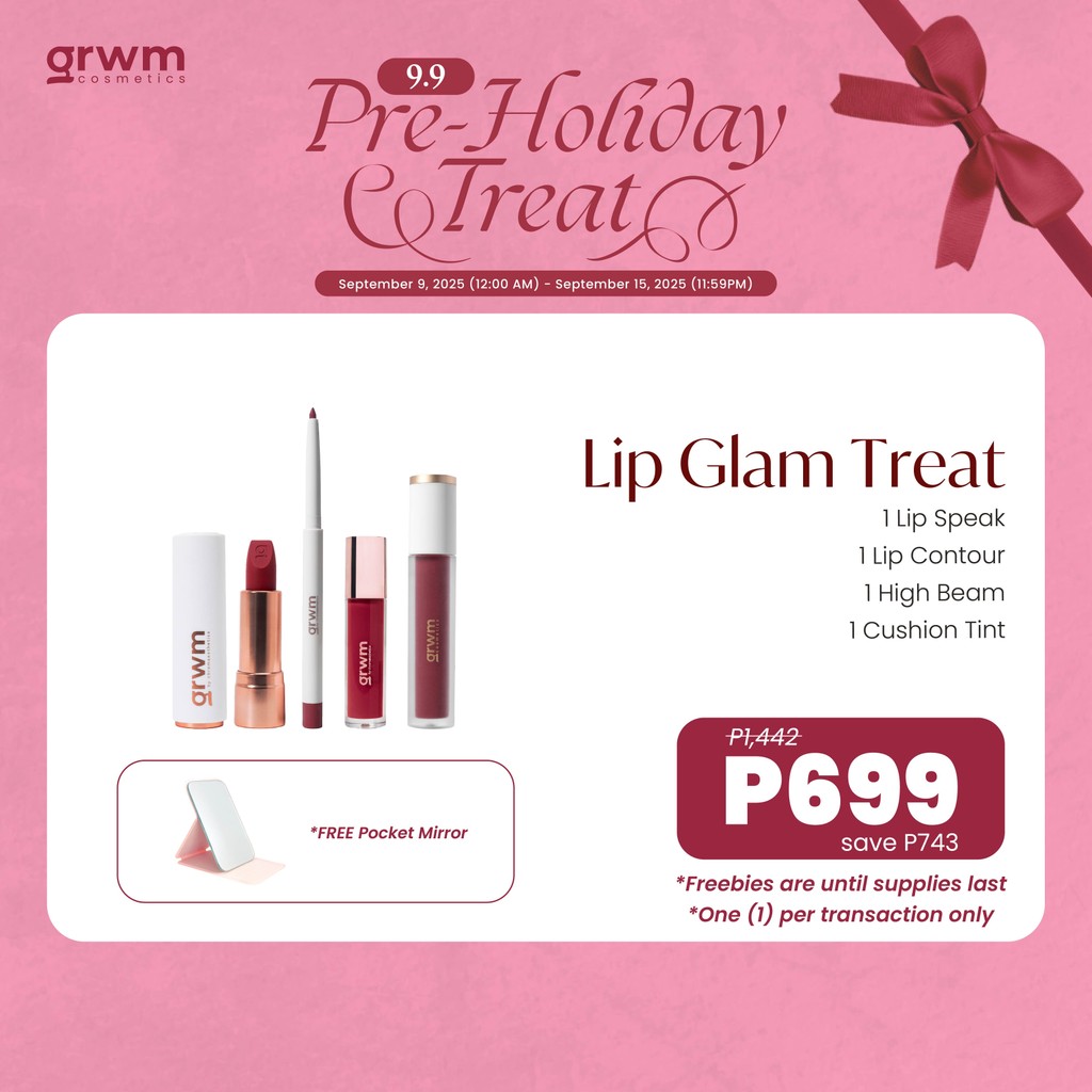 [9.9 Bundle] GRWM Cosmetics Lip Glam Treat - Lip Speak + Lip Contour ...
