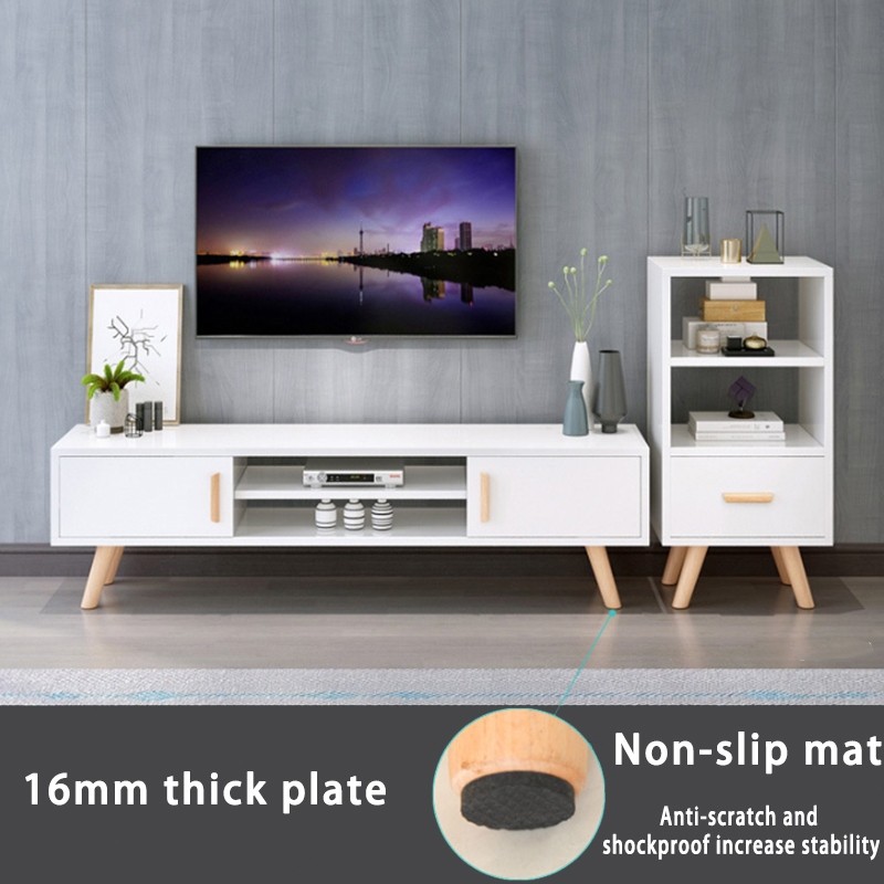 TV cabinet console wall mounted wooden coffee table cabinet combination ...