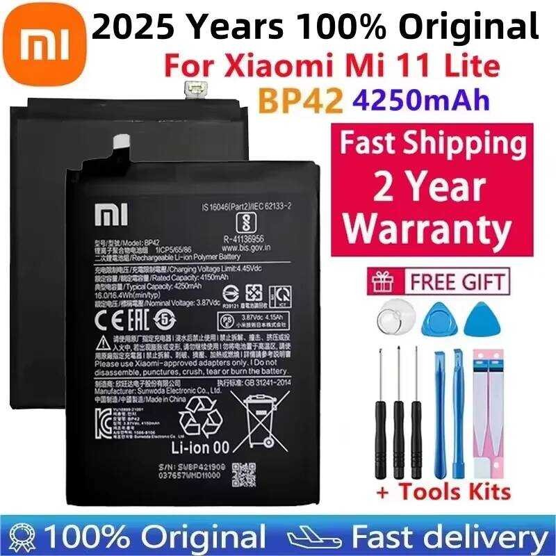 Cf 2025 2 Year 100% Original Battery Bm4x Bm55 Bp42 For Xiaomi Mi 11 ...