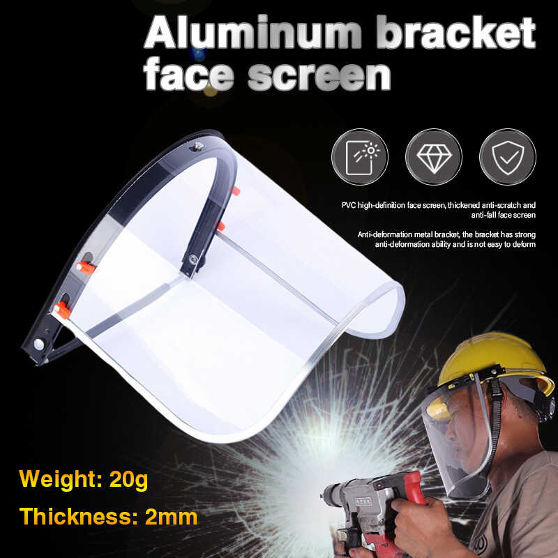 Protection Mask / Face Shield PC Material Aluminum Bracket Can Be ...