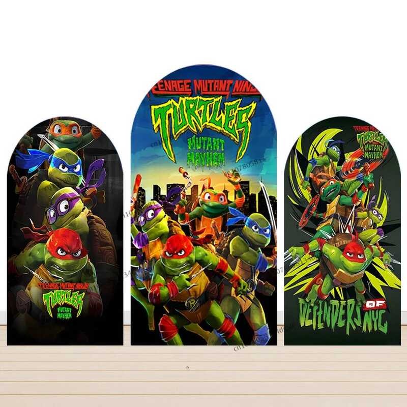 Arch Background Teenage Mutant Ninja Turtles Birthday Party Backdrop ...