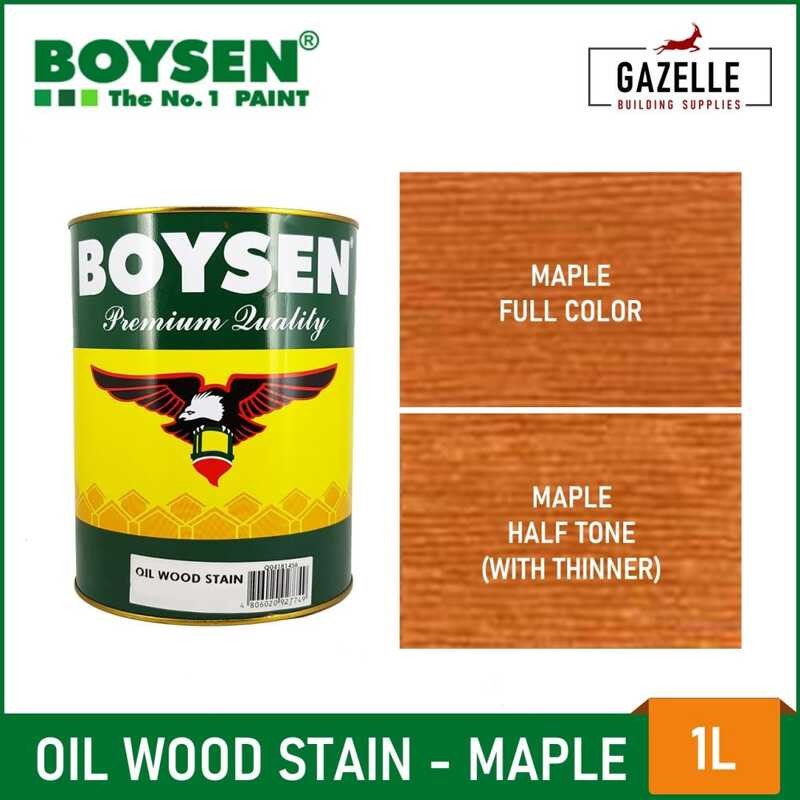 Boysen Stain Maple - 1L For Interior Wood F65 | Shopee Philippines
