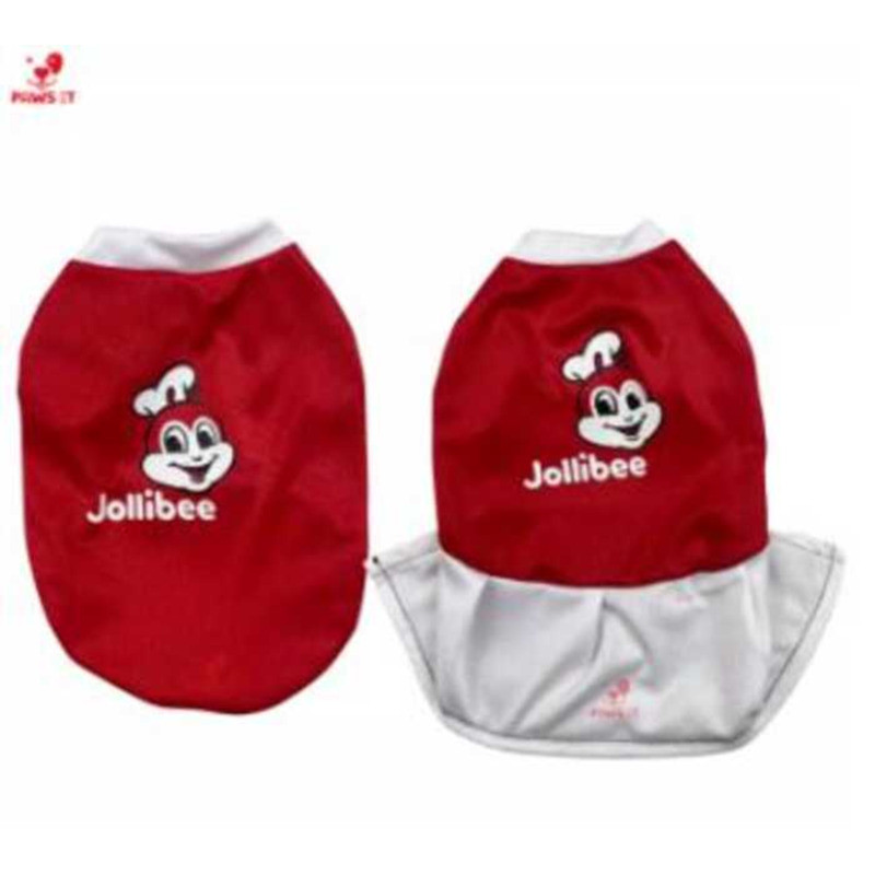 PAWS IT Jollibee Shirt Dress Dog Cat Clothes Pet Sando Costume 6Fd 25F ...