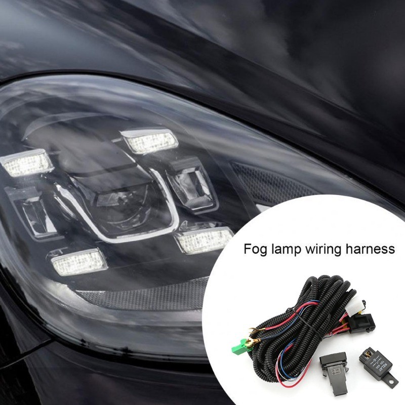 TBPH H11 Fog Light Wiring Harness Sockets Wire LED Indicators Switch ...