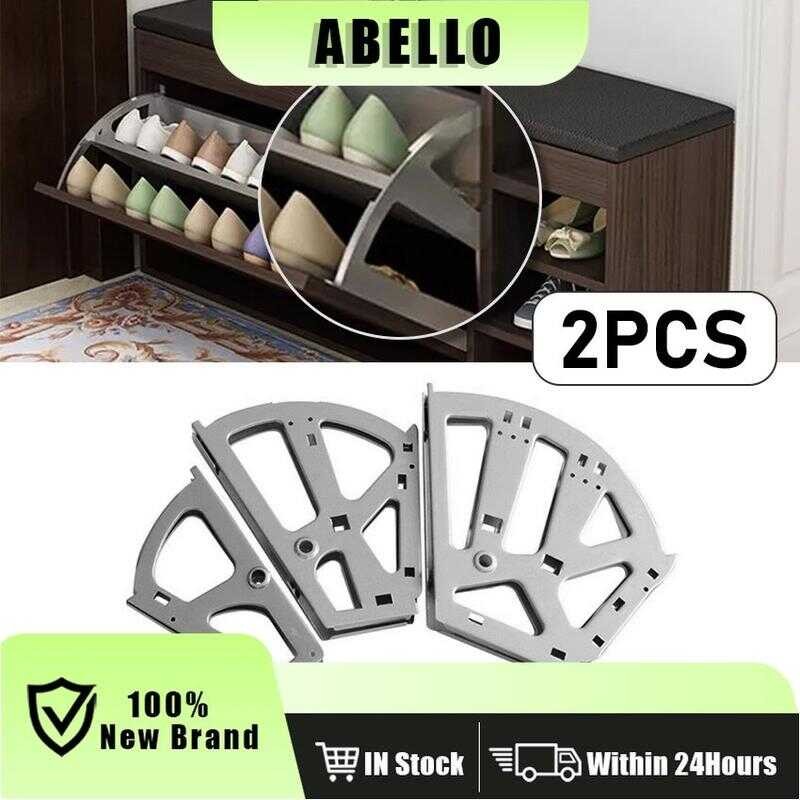 2Pcs/Set Shoes Drawer Cabinet Hinges Steel Shoe Rack Shelf Flip ...