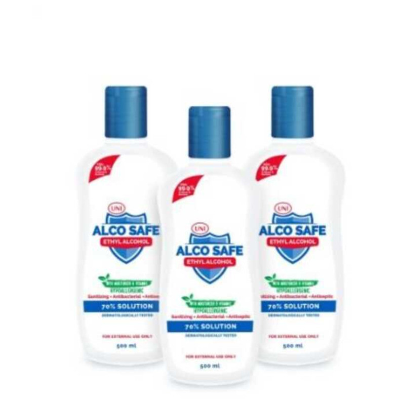 500Ml Ethyl Alcosafe 70% Solution. | Shopee Philippines