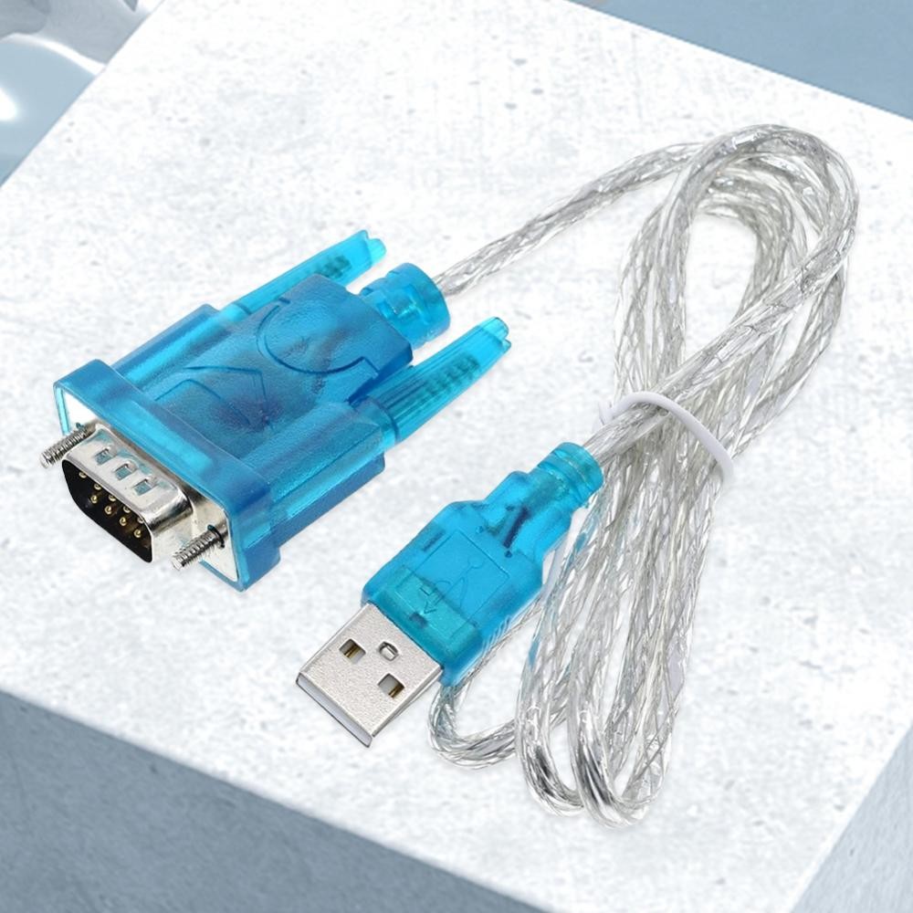 USB To RS232 COM Port Serial PDA 9 Pin DB9 Cable Adapter Connector ...
