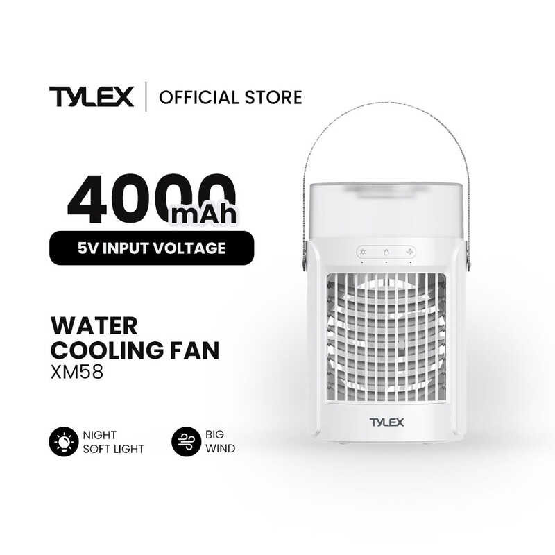 TYLEX Xm58 Water Cooling Fan Cool Breeze Big Wind Spray Function Night ...