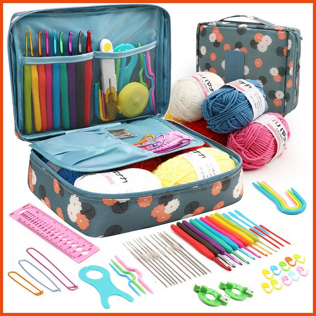 BABEDUO Crochet Kits for Beginners Colorful Crochet Hook Set with ...