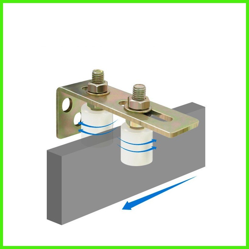 Aquosport Slide Gate Guide Roller Wheel with L Post Bolted Bracket ...