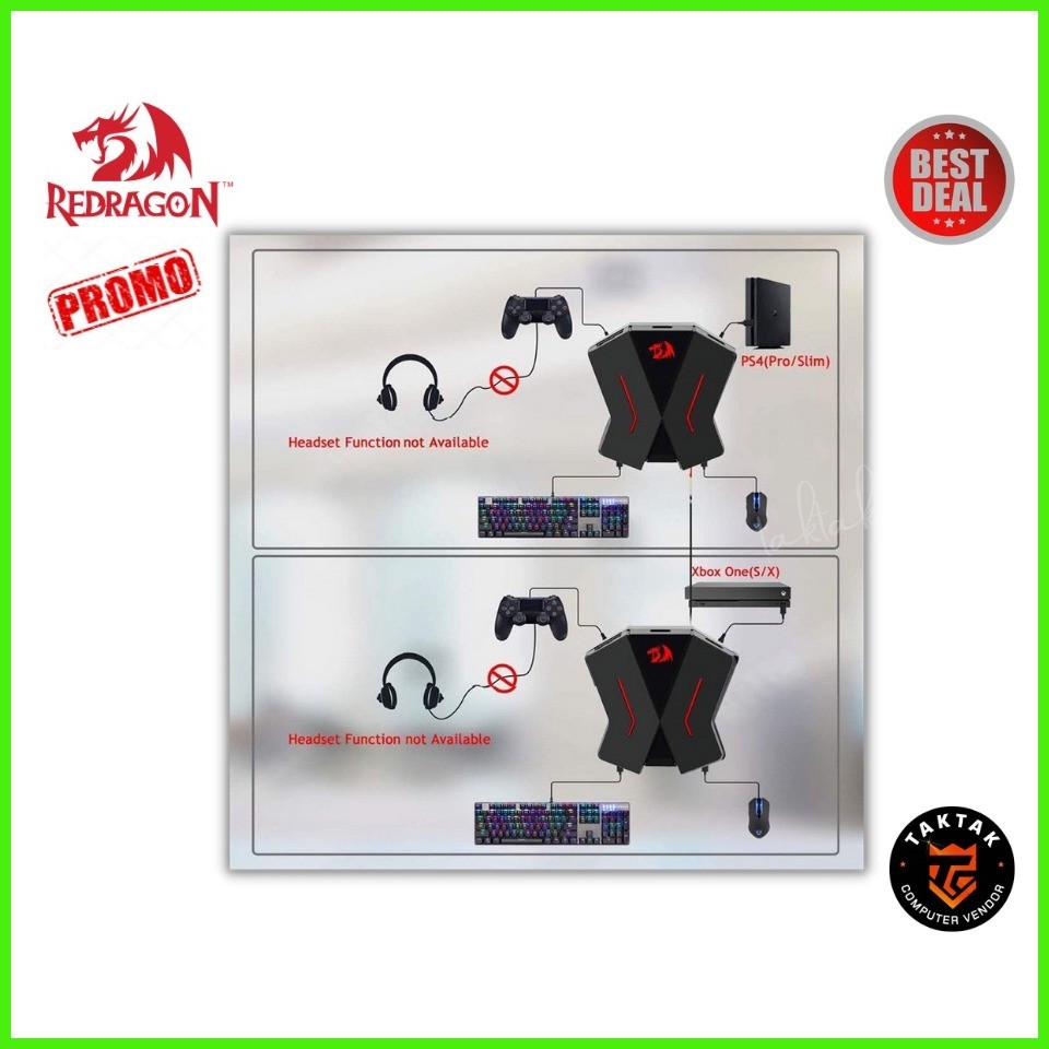 REDRAGON GA-200 ERIS KEYBOARD&MOUSE CONVERTER | Shopee Philippines