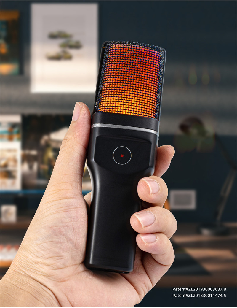 2.4Ghz Wireless Gaming Microphone RGB Condenser Live Streaming ...