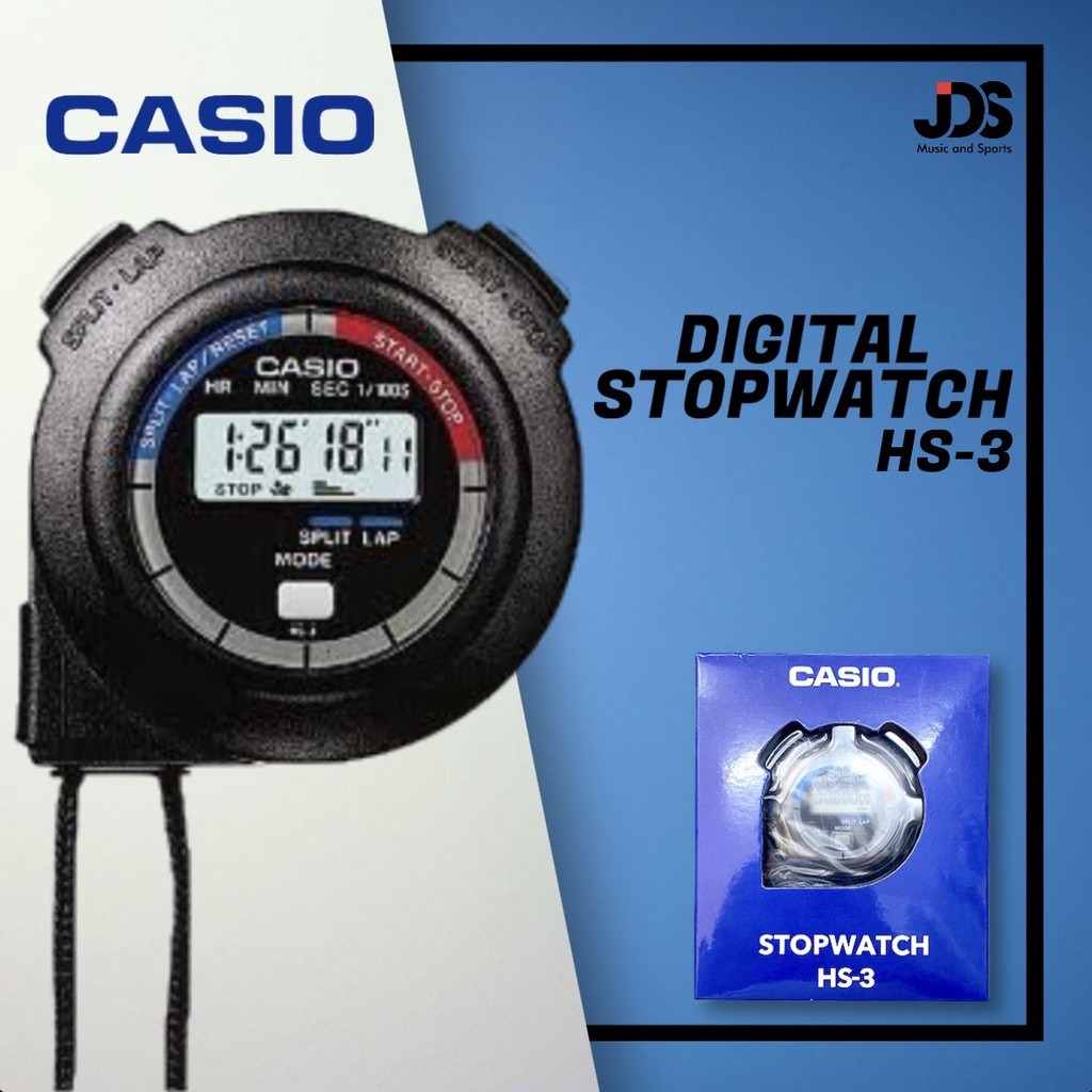 Authentic Casio Professional Digital Stopwatch HS-3 | Shopee Philippines