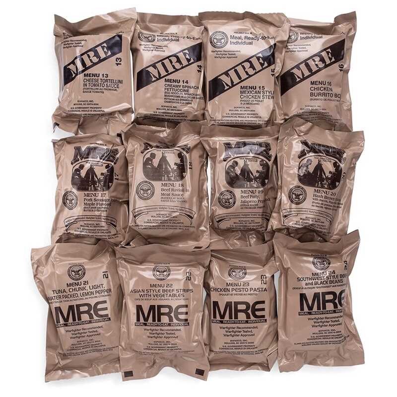 US MRE Military Food (Meal Ready To Eat) Case B 500 | Shopee Philippines