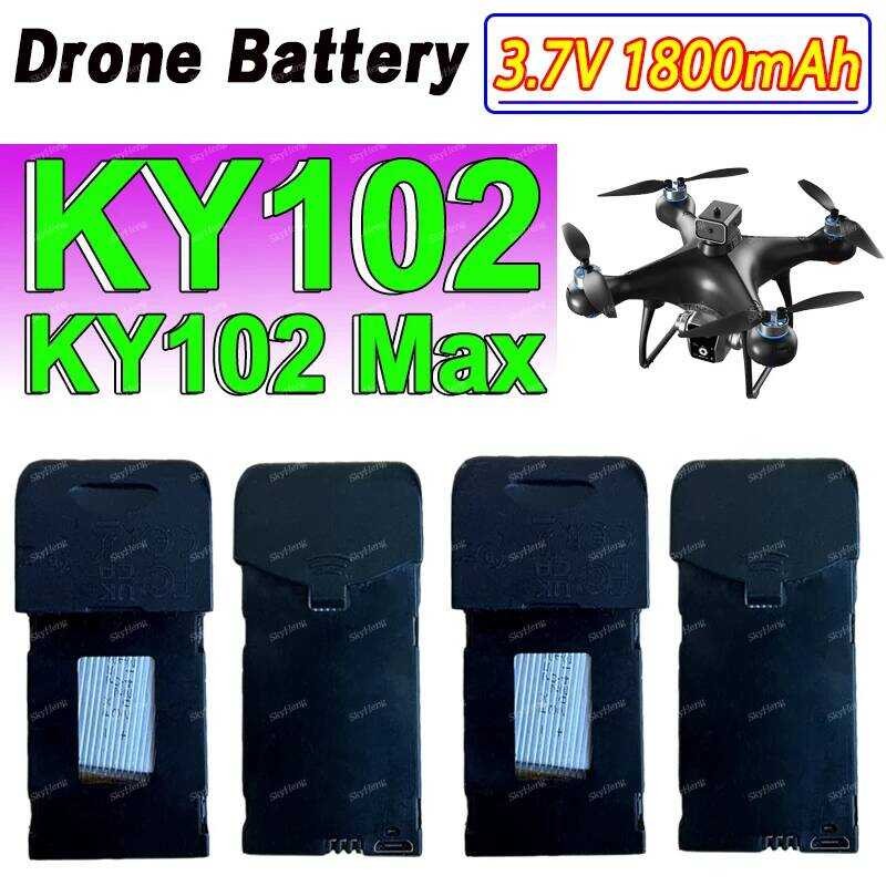 Original 3 2 Ky102 Max Drone Battery 3.7V 1800Mah 15 Mins Flying Time ...