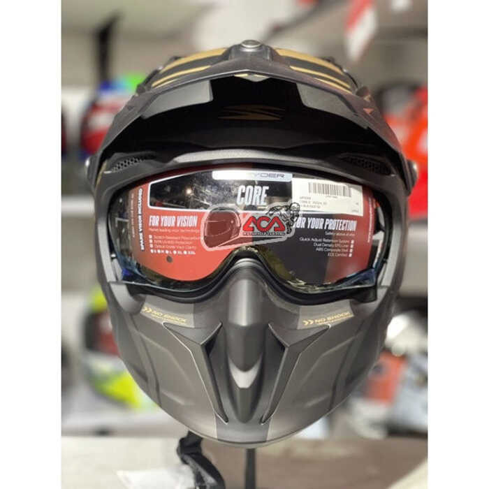 CORE SPYDER G S2 Dual Sport Helmet + 2Pcs Free Spare Visor + | Shopee ...