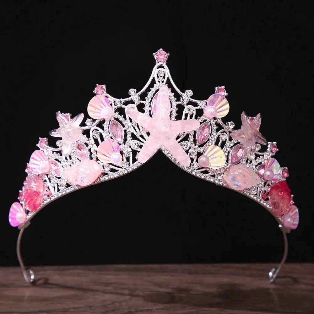Mermaid KMVE Fish Crowns Ocean Style Costume Seashell Starfish Tiaras ...