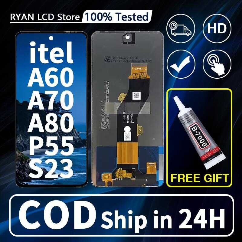 869 LCD For ITEL A05s / A60 A60s A70 P55(5G) S23 Touch Screen Digitizer Display Assembly ...