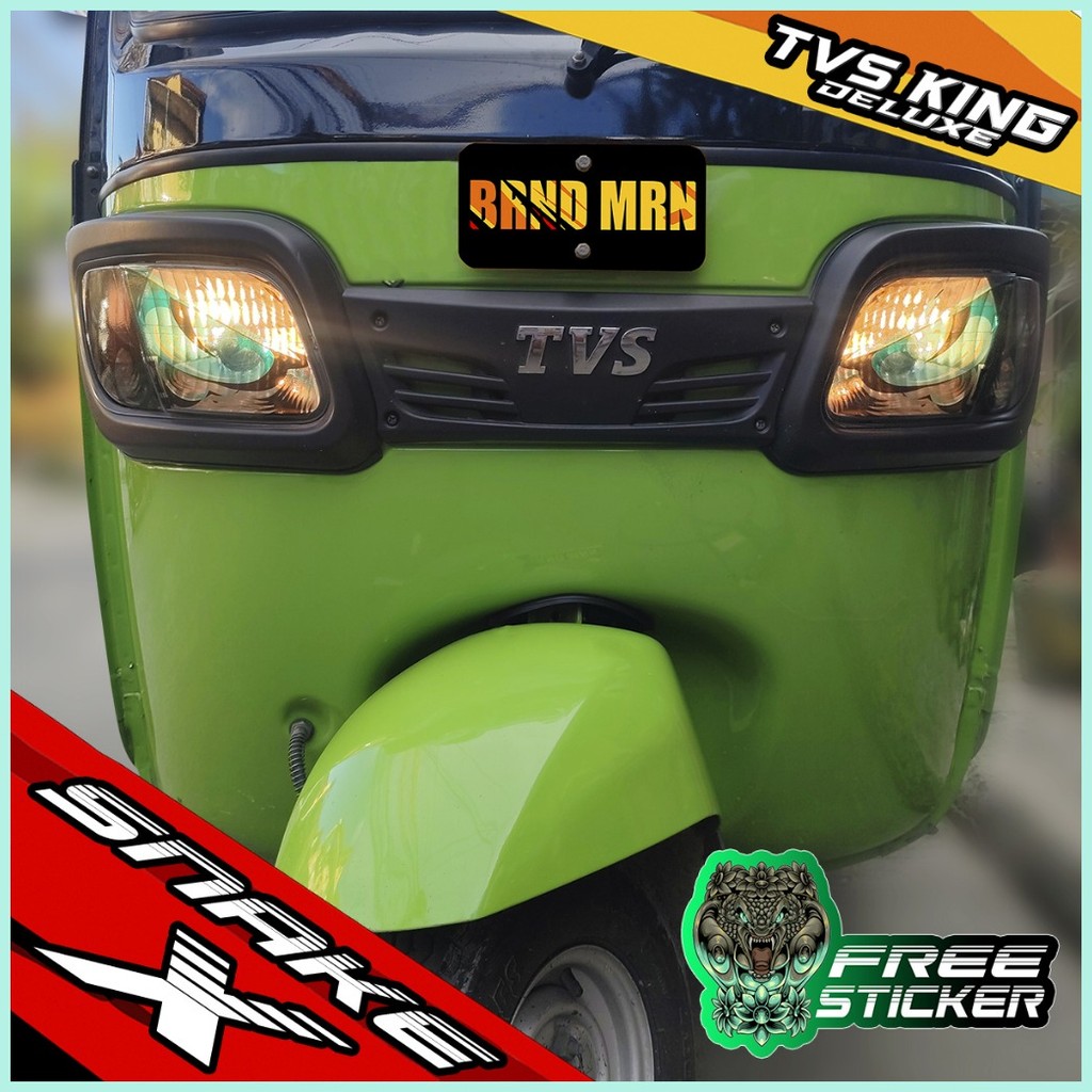 TVS KING DELUXE HEAD LIGHT EYE DECAL STICKER TINT PROTECTOR XSERIES ...
