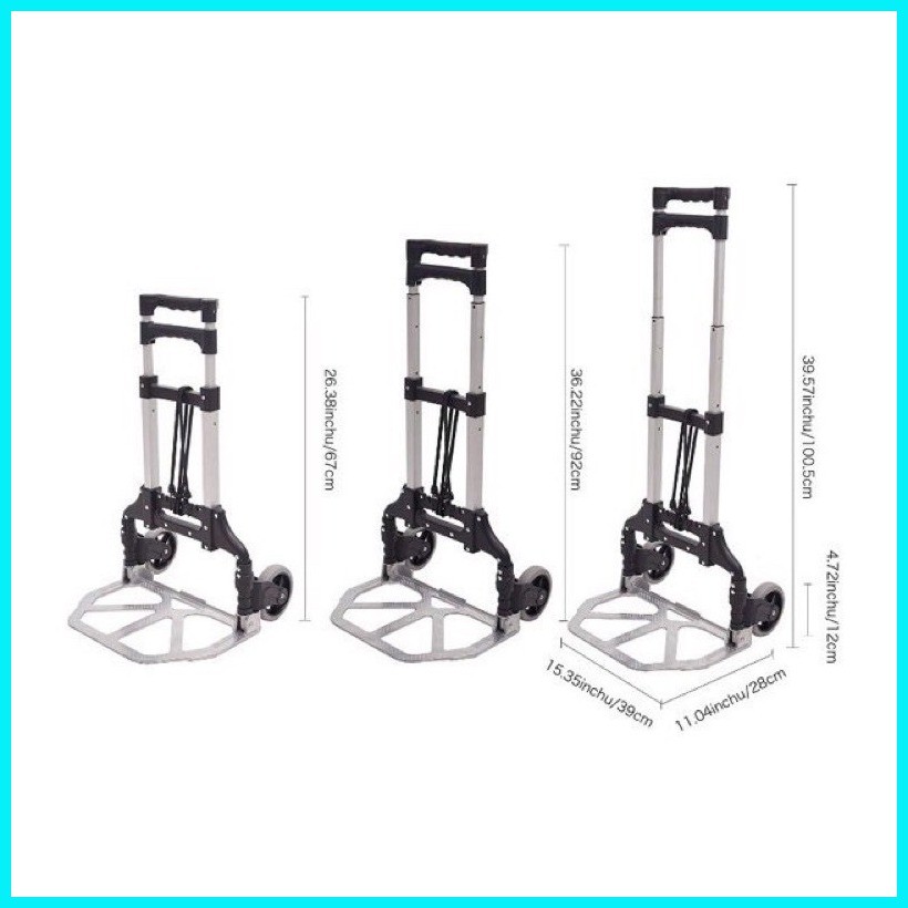 Folding Hand Truck Heavy Duty Aluminium Alloy Multi-function Folded ...