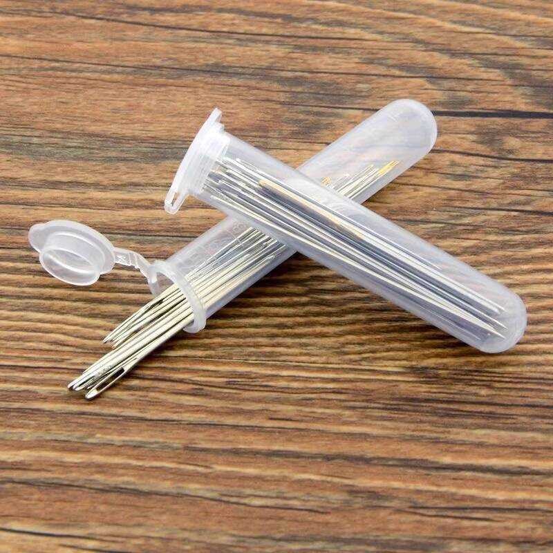 Plastic Transparent Embroidery Bottle Hand Storage Small Needle Tube ...